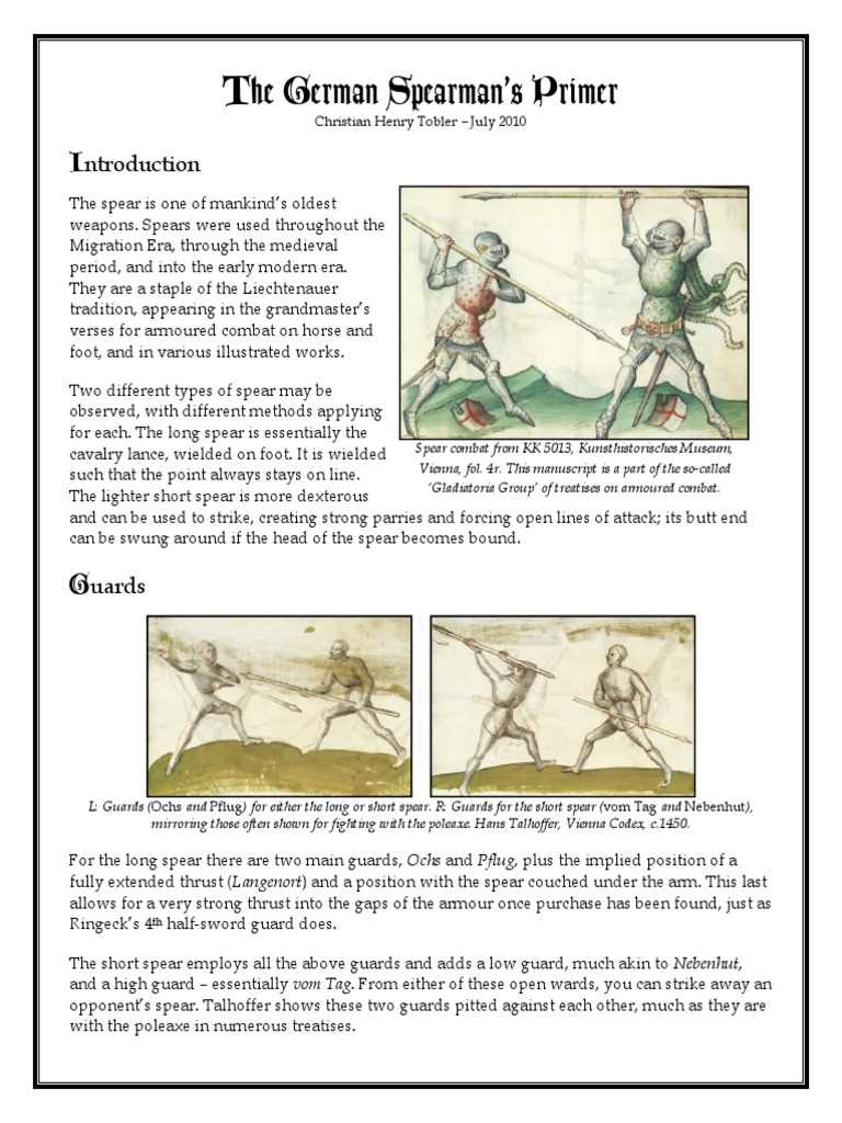 Spear Primer 2010 | PDF | Spear