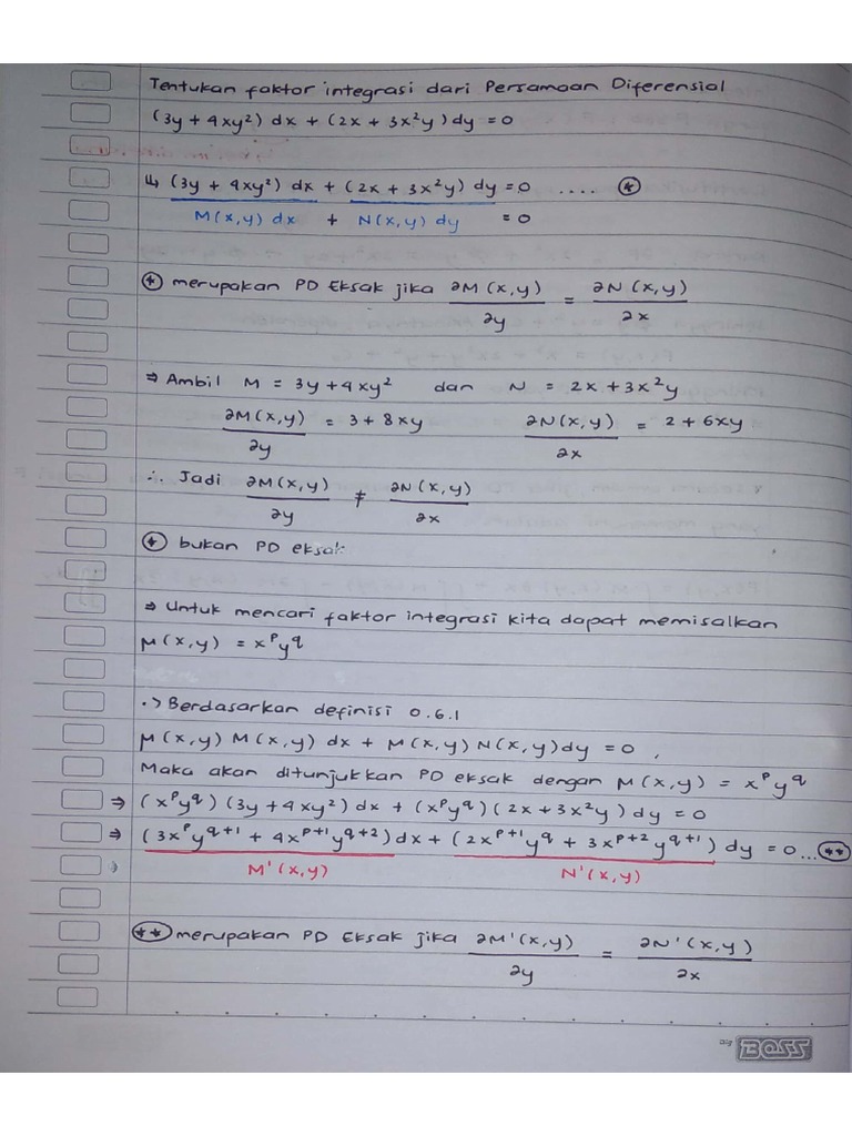 Persamaan Diferensial Biasa | PDF Persamaan Diferensial Biasa | PDF