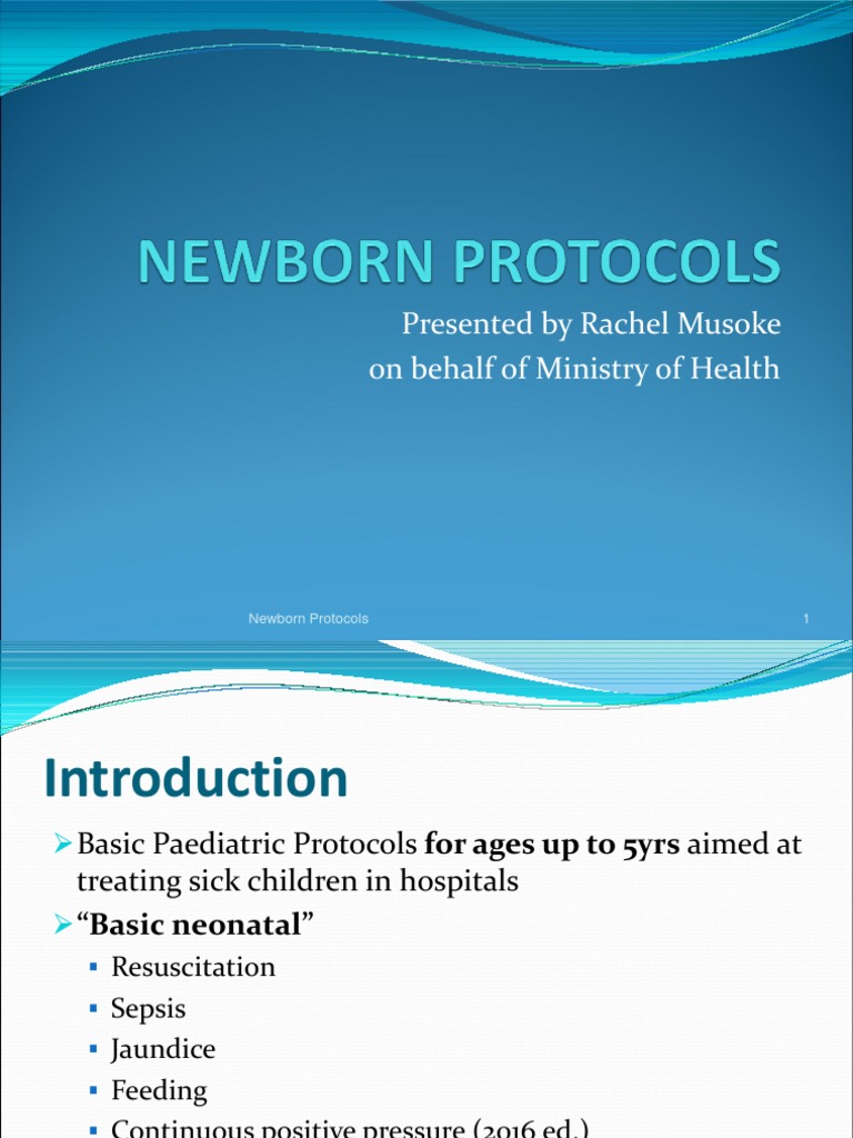 Neonatal Guidelines Prof. Racheal Musoke | PDF | Neonatal Intensive ...