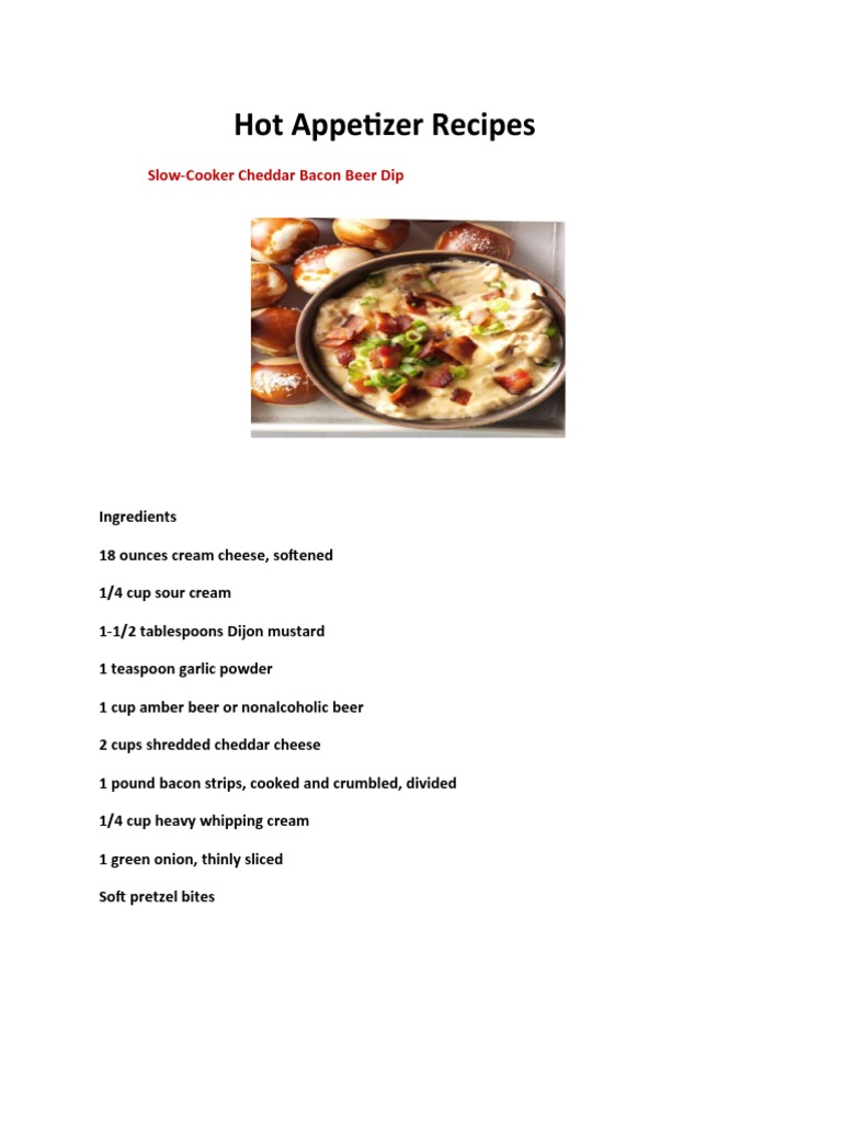 Hot Appetizer | PDF | Teaspoon | Garlic