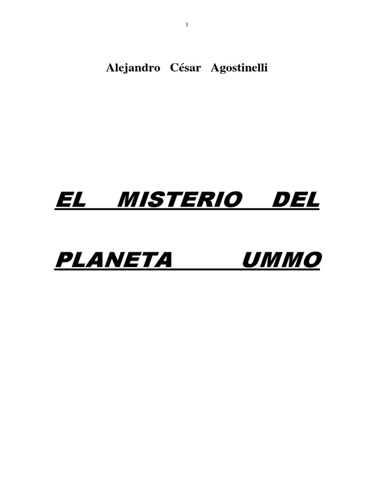 Misterio Planeta Ummo | PDF | Science