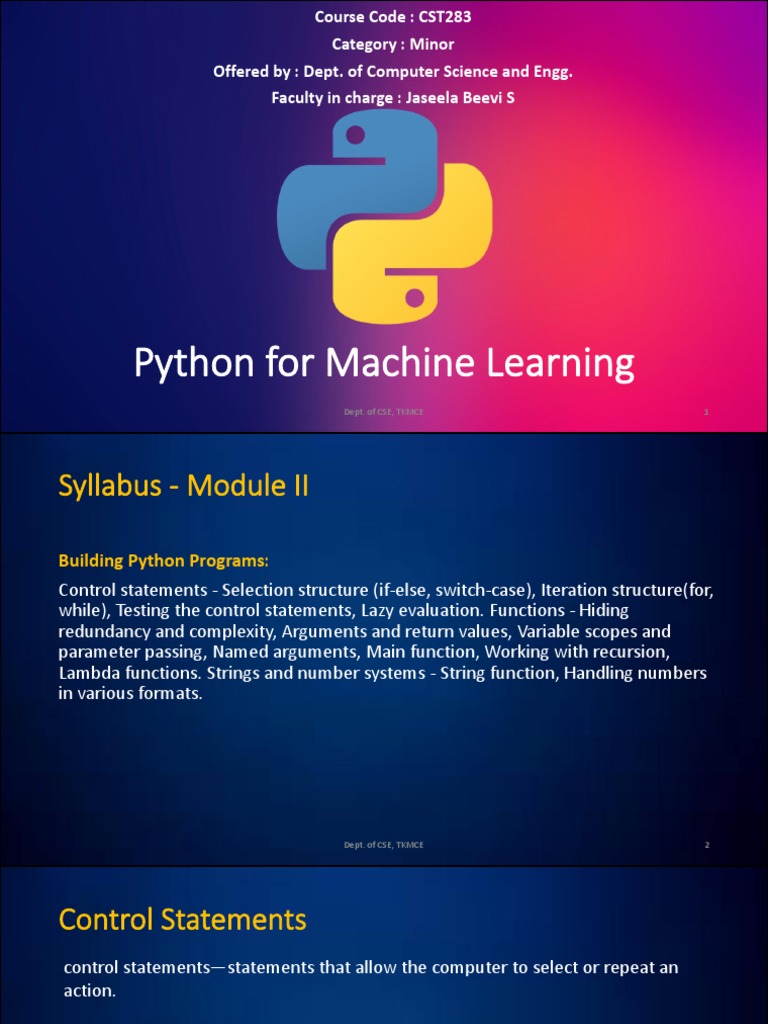 M2 - Python For Machine Learning - Maria S | PDF | Parameter (Computer Programming) | Boolean ...