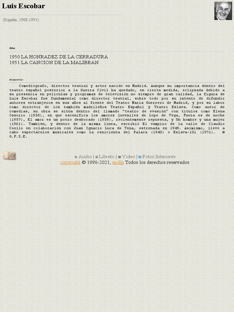 Luis Escobar | PDF | Poesía | Clásicos