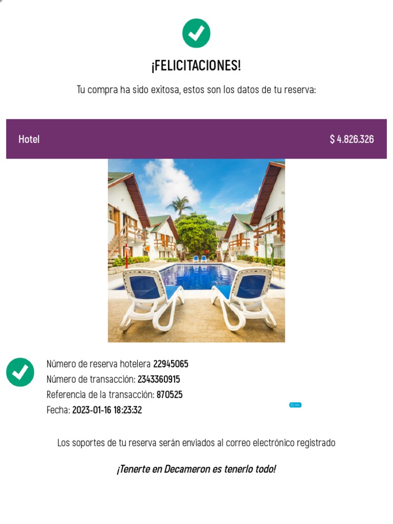Decameron - Sitio Oficial - Hoteles & Resorts Todo Incluido | PDF