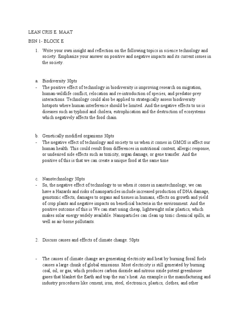 Gest Final Exam | PDF | Climate Change | Tropical Cyclones
