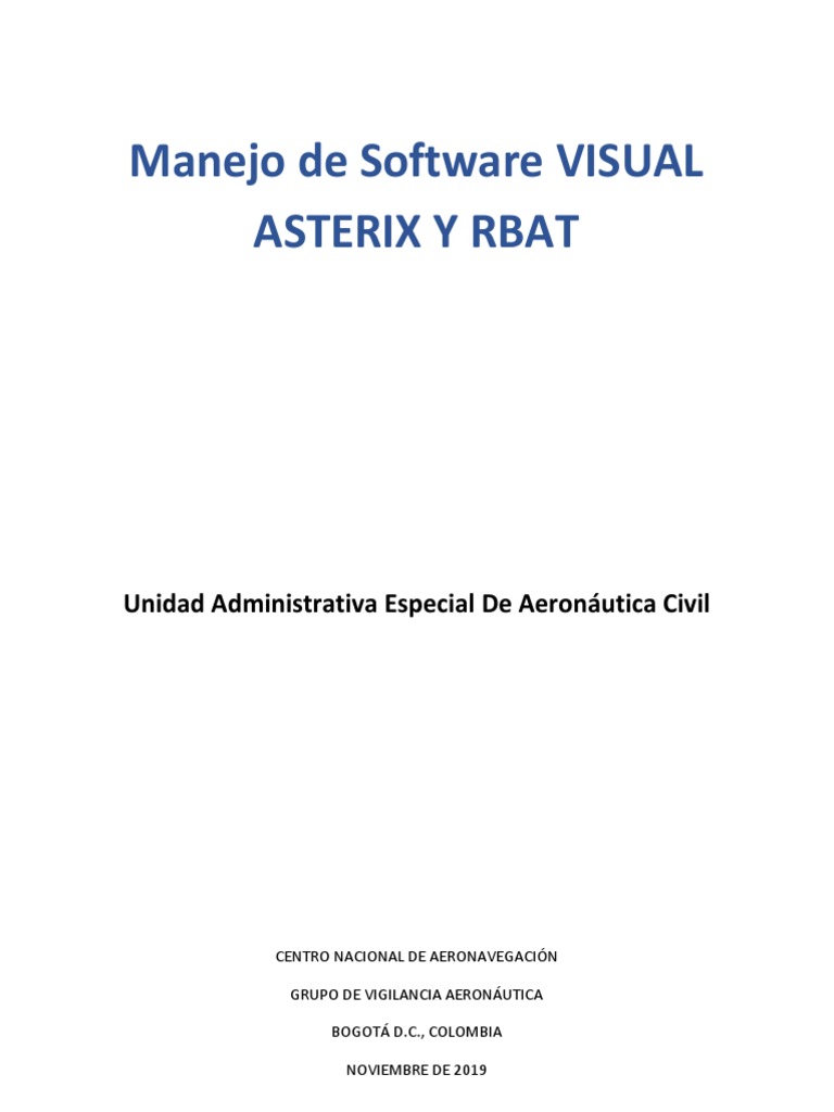 Manejo de Software ASTERIX y RBAT | PDF