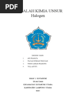 Makalah Kimia Unsur Halogen | PDF