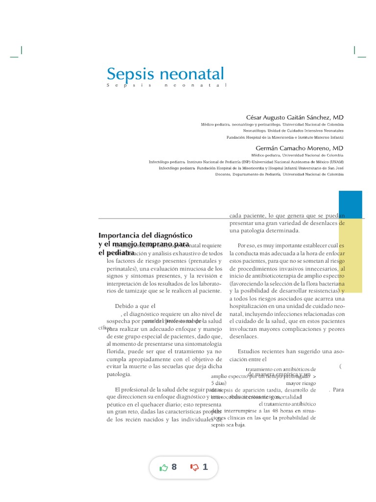 3 Sepsis Neonatal | PDF | Septicemia | Proteína C-reactiva