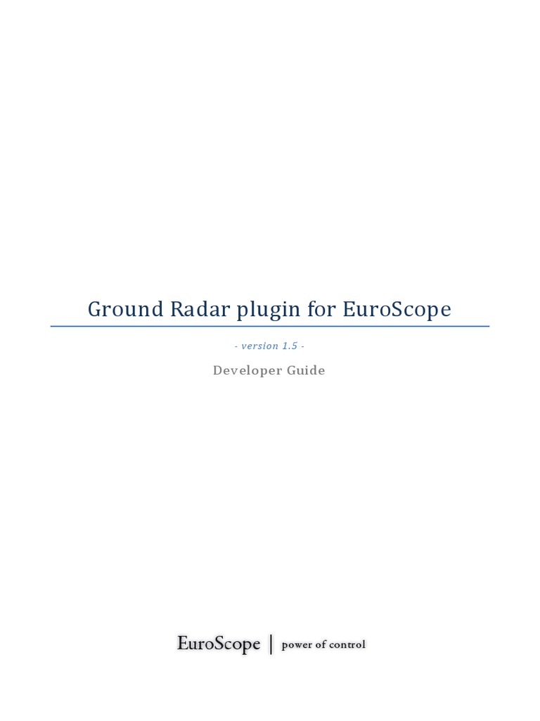 Ground Radar Plugin For EuroScope - Developer Guide | PDF | Latitude ...