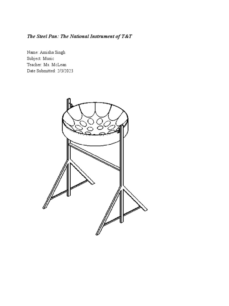 The Steel Pan: Trinidad's National Instrument | PDF | Performing Arts ...