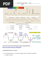 Electromagnetic Spectrum Worksheet | PDF | Electromagnetic Spectrum ...