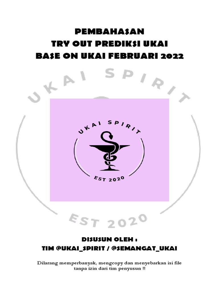 Pembahasan Base On UKAI Februari 2022 Sesi 1 2 by UKAI SPIRIT | PDF ...