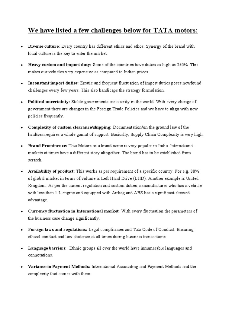 TATA Motors | PDF