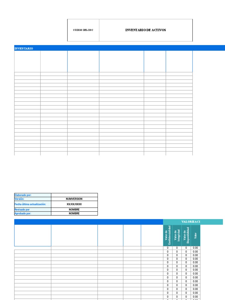 Inventario de Activos de Información | PDF | Archivo de computadora ...