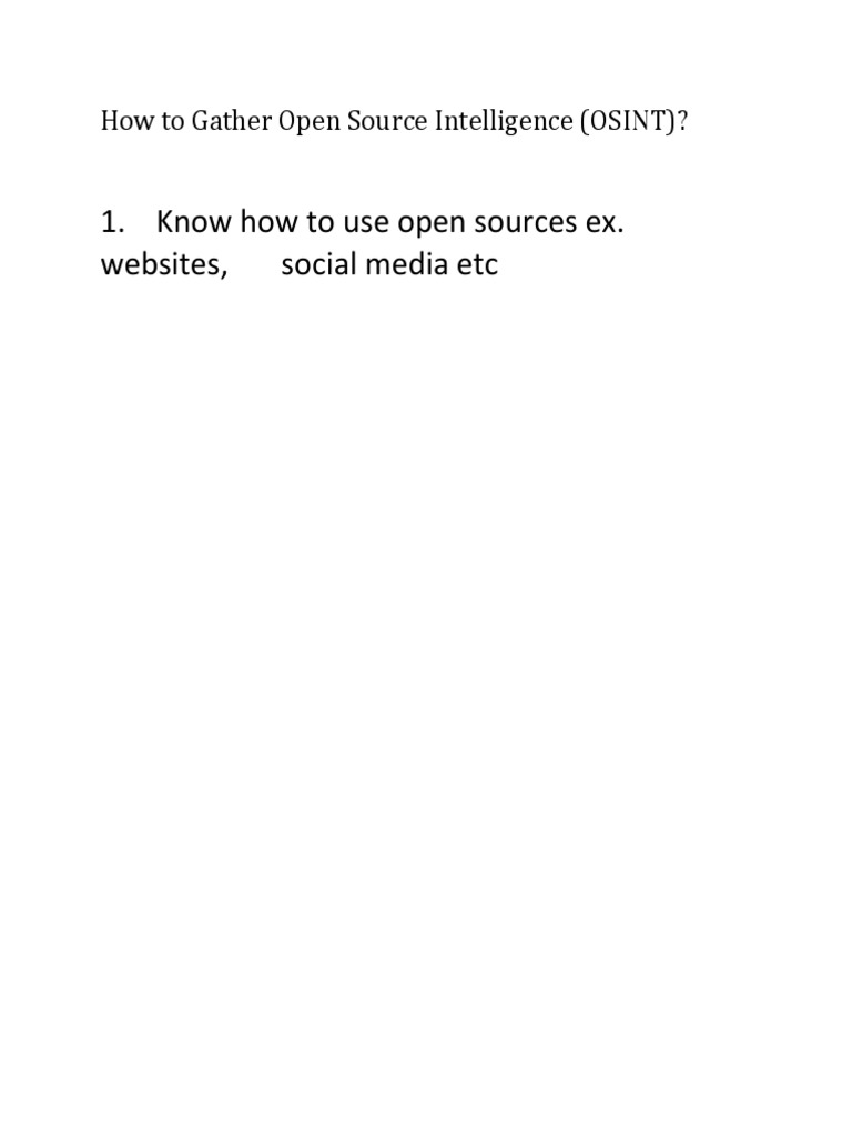 Gathering OSINT | PDF | Art | Computers