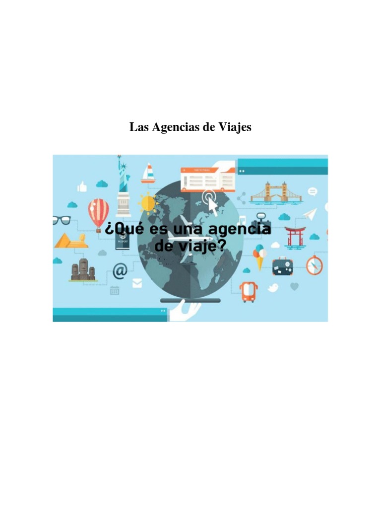 Agencias de Viajes vs. Tour Operadores | PDF | Turismo | Agencia de viajes