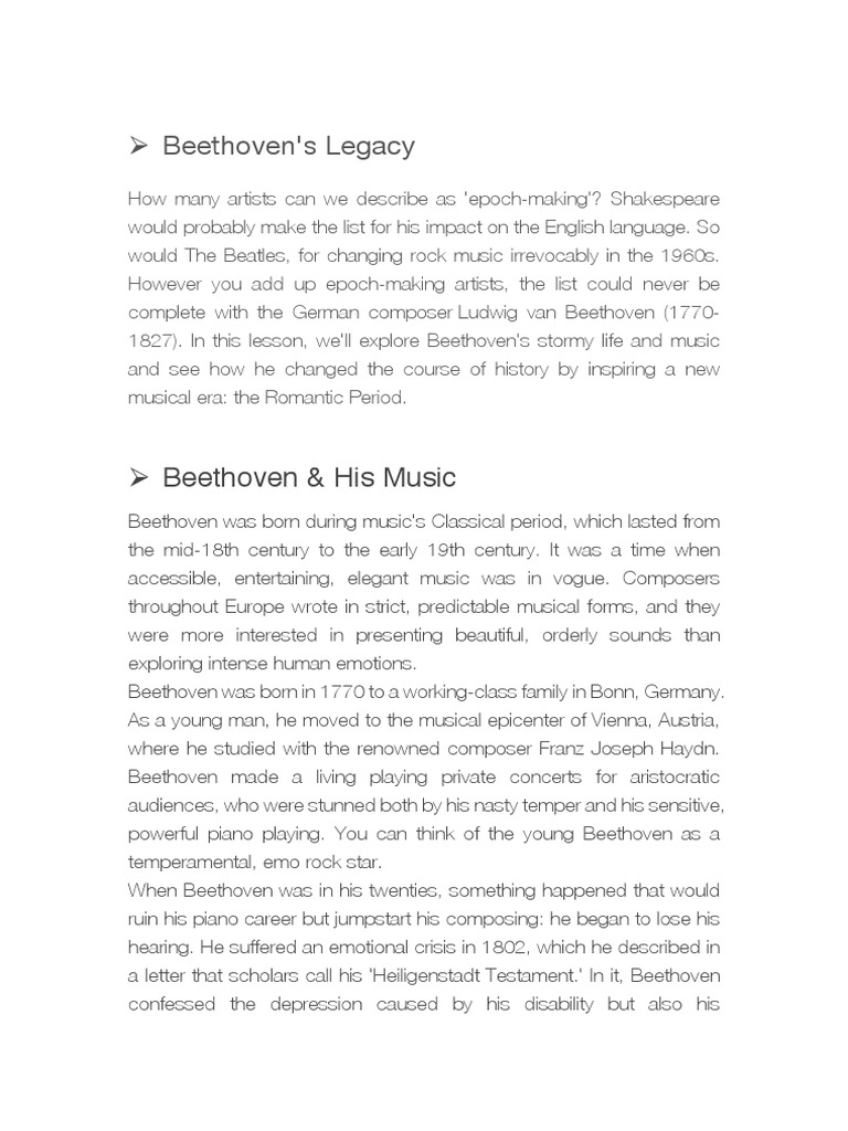 Beethoven | PDF | Ludwig Van Beethoven | Symphony No. 9 (Beethoven)