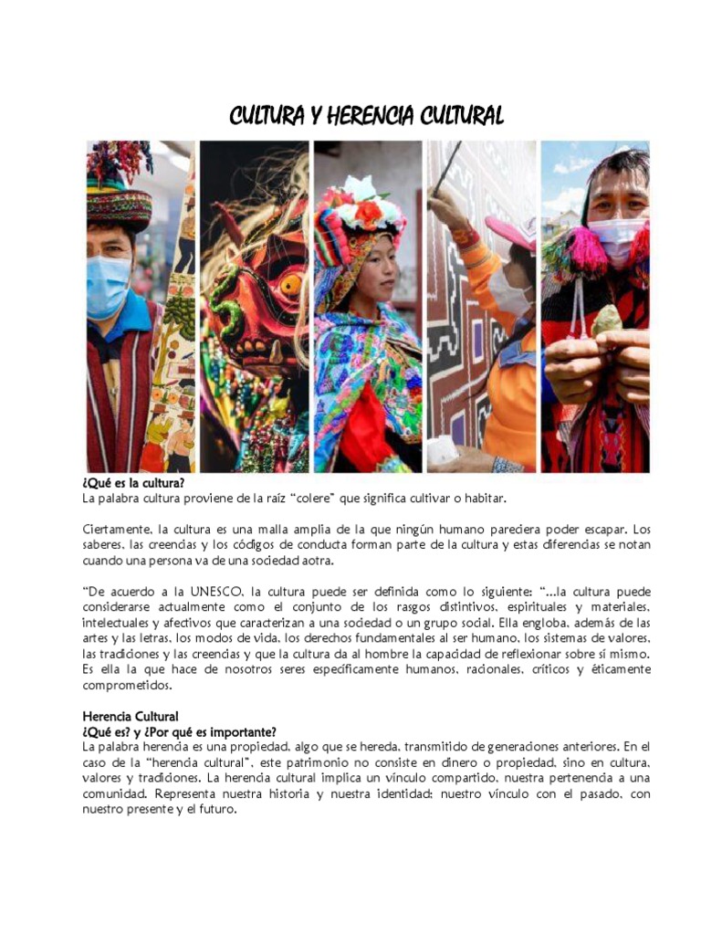 Tema 1 - Cultura y Herencia Cultural - JC | PDF | Patrimonio cultural ...