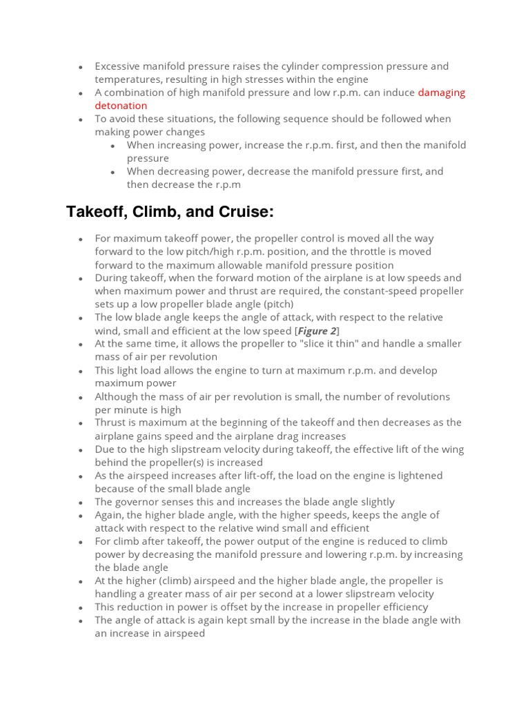 RPM Vs MAP PDF | PDF | Airspeed | Mechanical Engineering