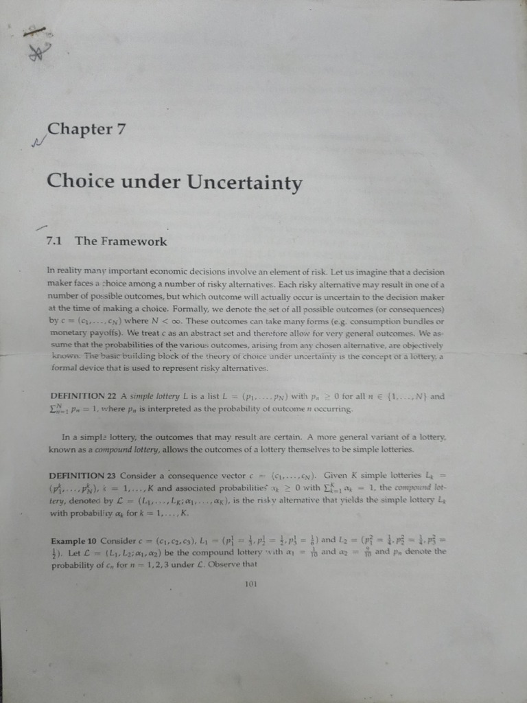 Uncertainty Notes | PDF | Utility | Probability Distribution