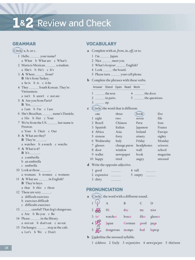 AE1 - Review Test 1-6 | PDF
