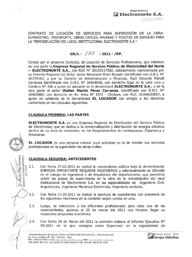 Electrificacion Obra Ensa | PDF