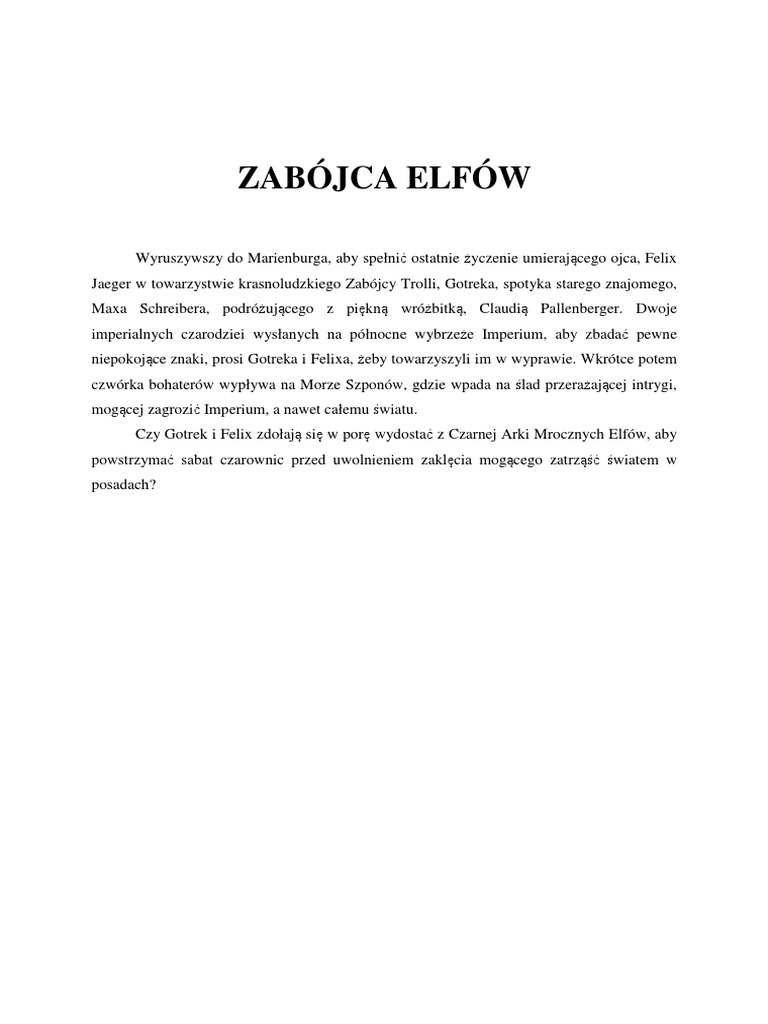 10 - Zabójca Elfów | PDF