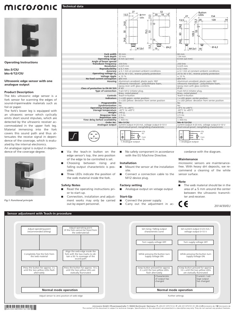 Sensor | PDF | Light Emitting Diode | Sensor