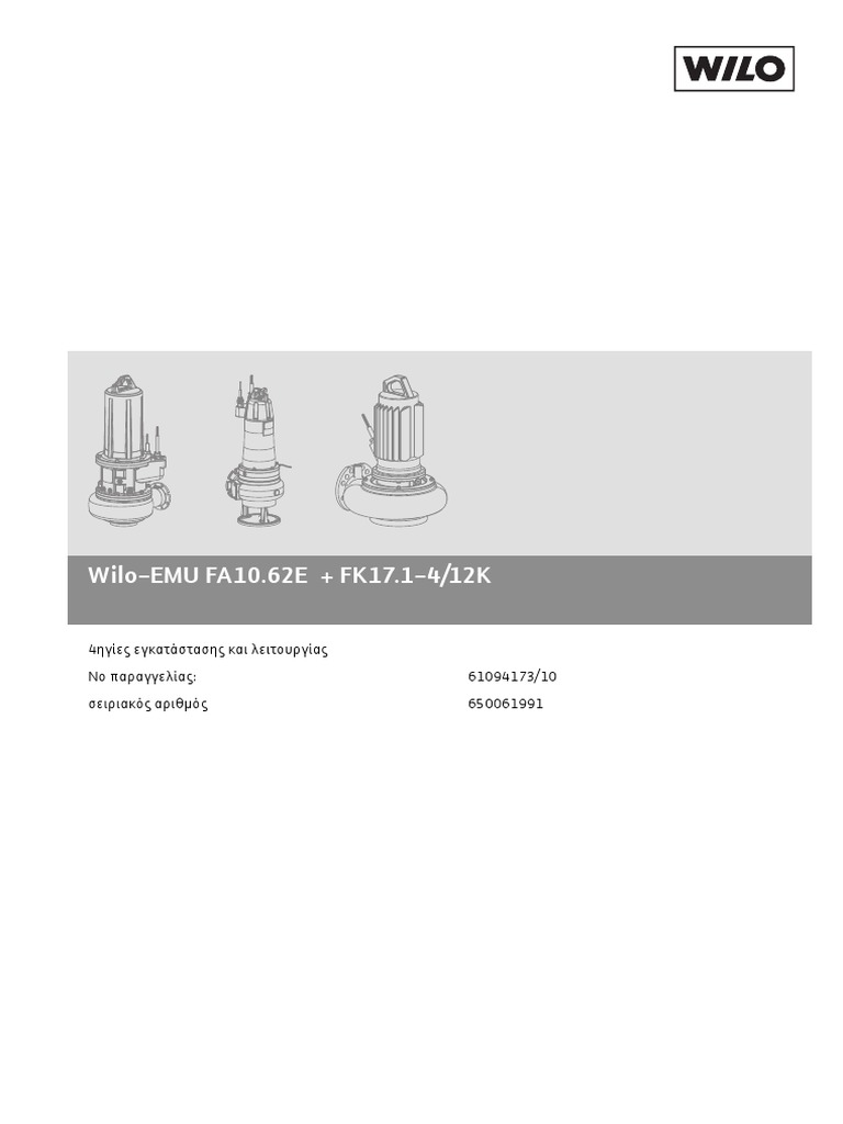 Wilo-EMU FA10.62E + FK17.1-4/12K | PDF