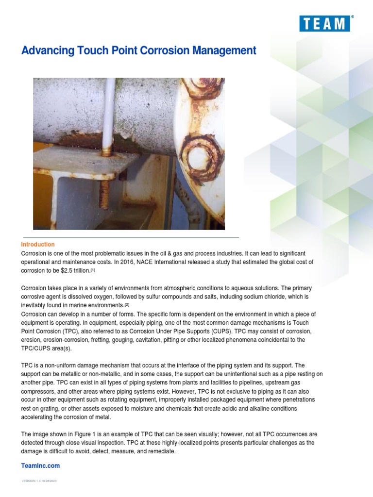 Touch Point Corrosion Management Strategies | PDF | Corrosion ...