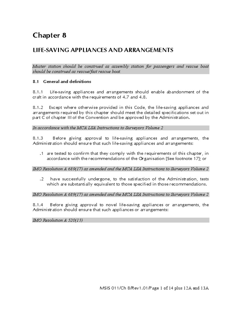 LSA Chapter 8 | PDF | Watercraft | Ships