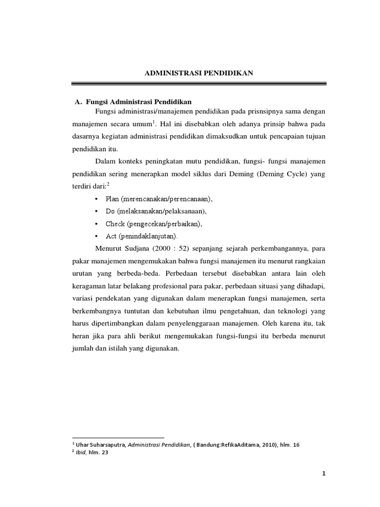 Administrasi Pendidikan | PDF