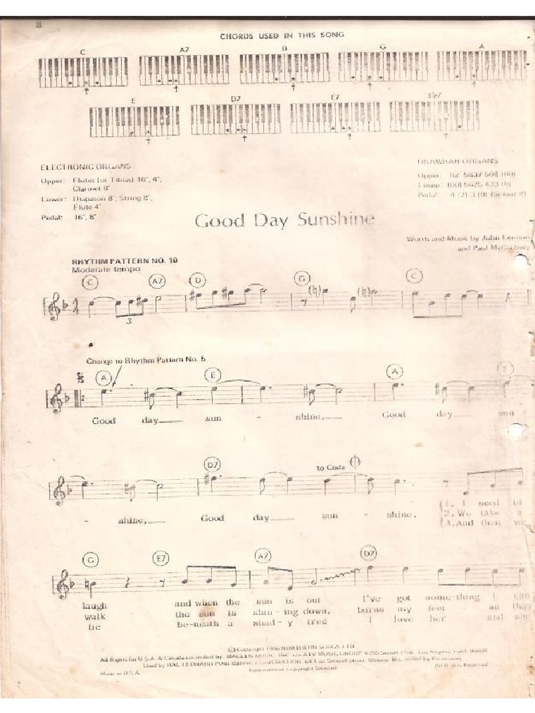 Good Day Sunshine | PDF
