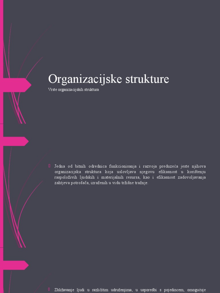 Organizacijske Strukture | PDF