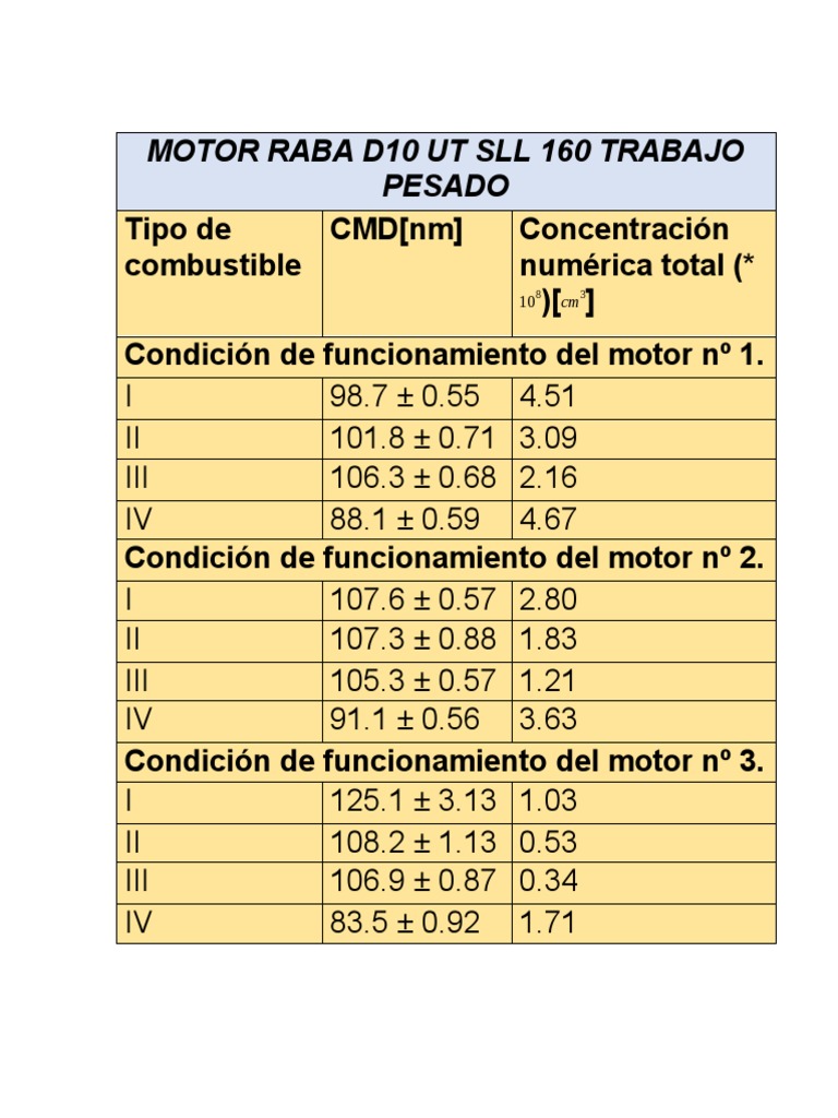 Motor Raba D10 Ut SLL 160 Trabajo Pesado | PDF