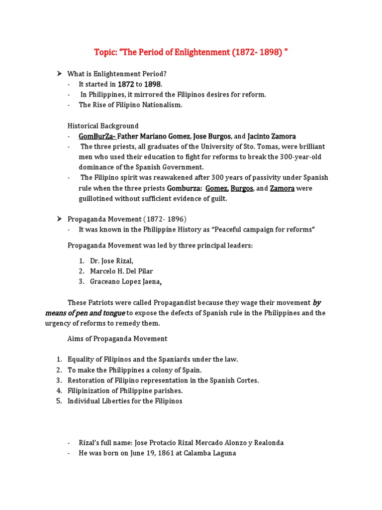 Lesson Plan - Enlightenment Period | PDF