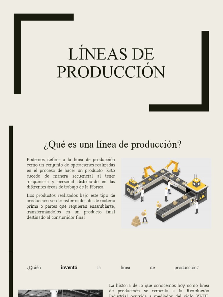 Líneas de Producción: Definición y Funcionamiento | PDF | Tecnología