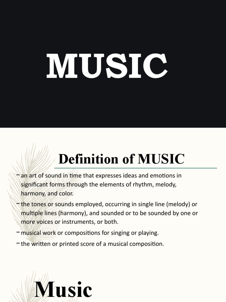 Exploring Musical Concepts: An Analysis of Documents from the ...