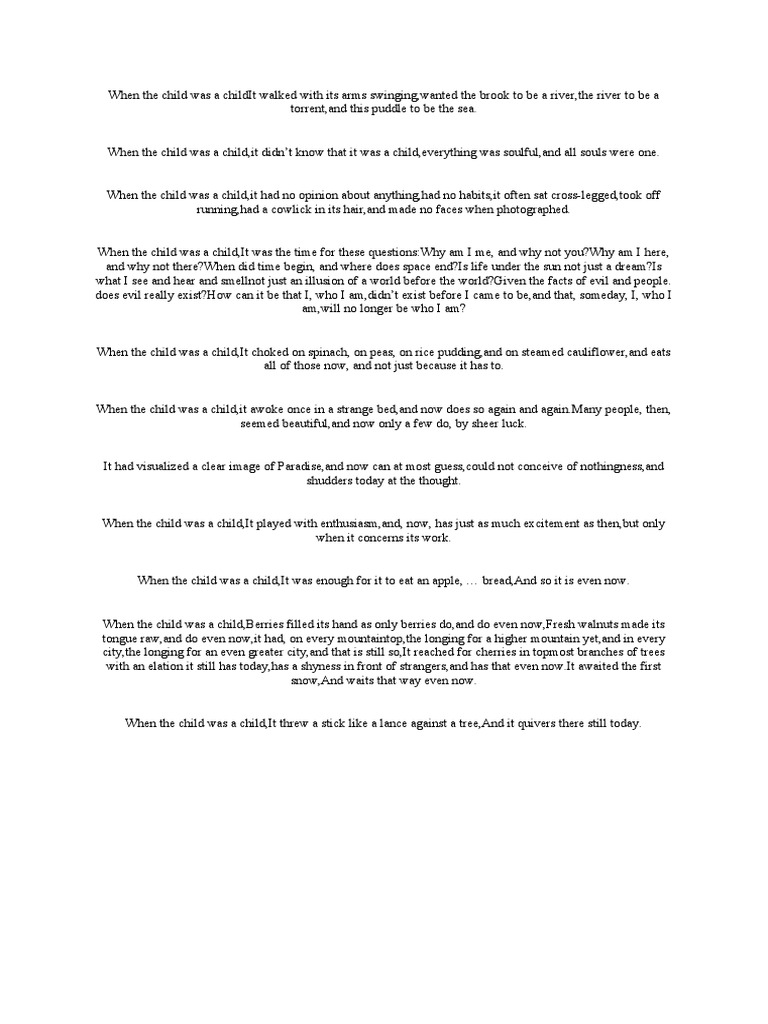 Himmel Über Berlin Gedicht | PDF