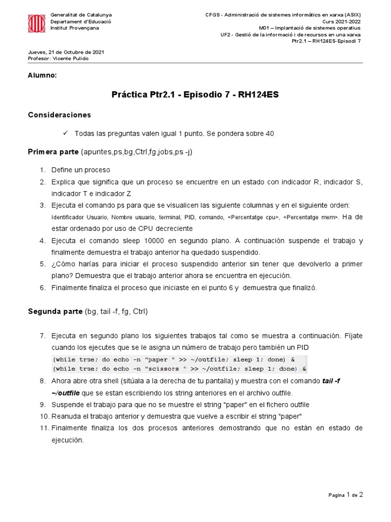 Capitulo7 Processos | PDF | Informática | Arquitectura de Computadores