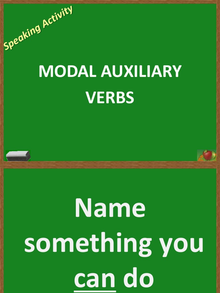 Modal Verbs Speaking Activities Guide | PDF