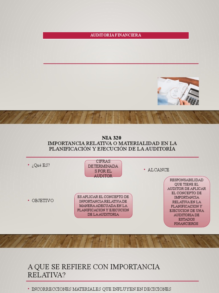 Nia 320 | PDF | Auditoría | Planificación