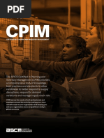 CPIM Part 01 | PDF