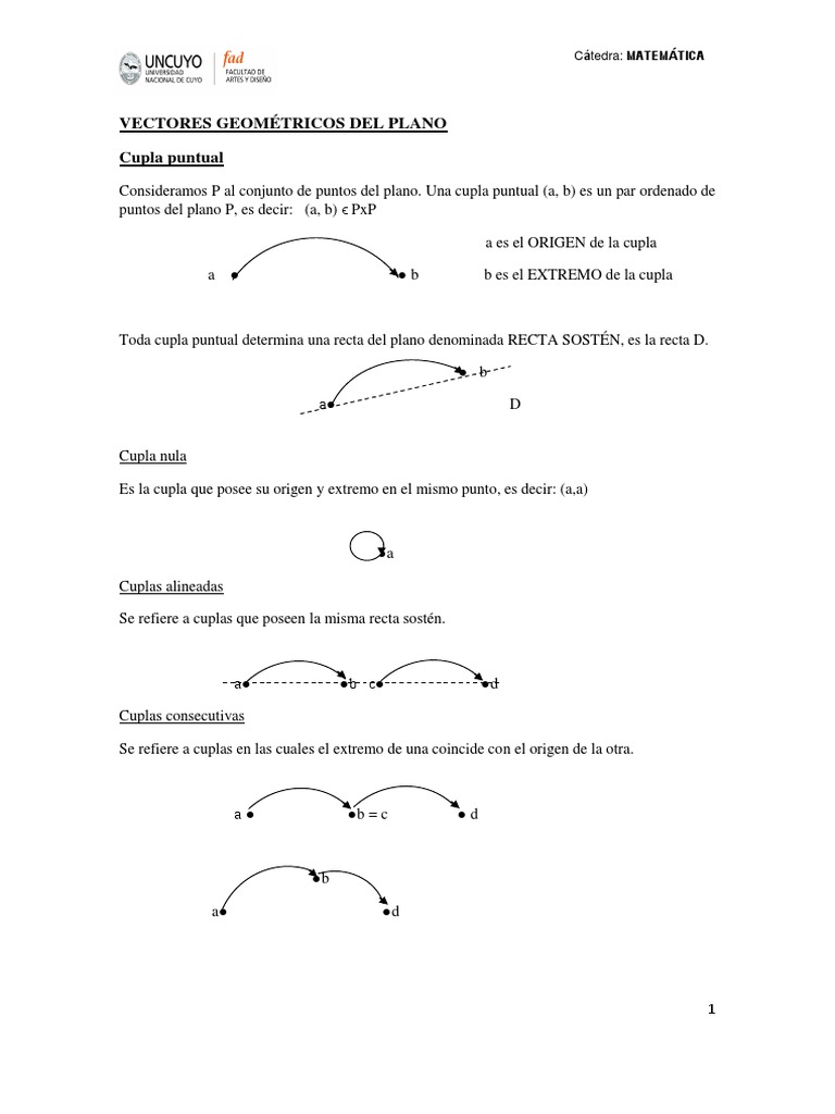 2-2 Teoria Vectores Geometricos | PDF | Geometria plana) | Vector ...