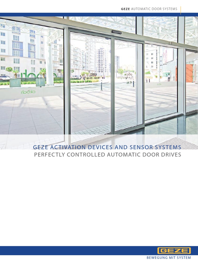 Geze Activation Devices and Sensor Systems | PDF | Radio | Transmitter