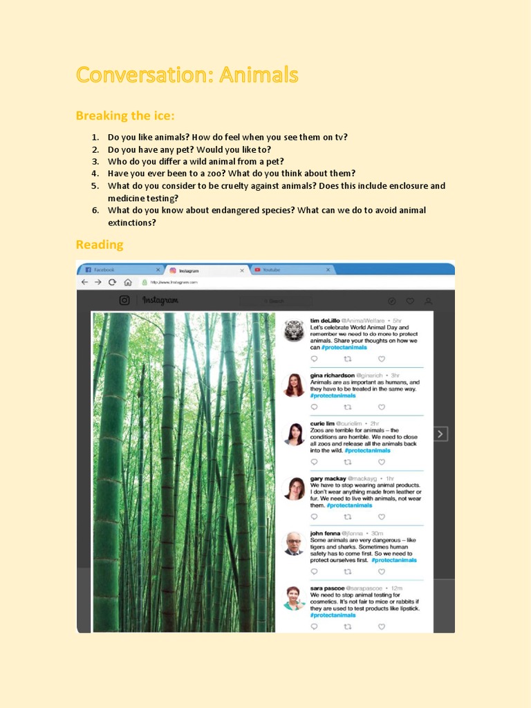 Conversation Animals | PDF