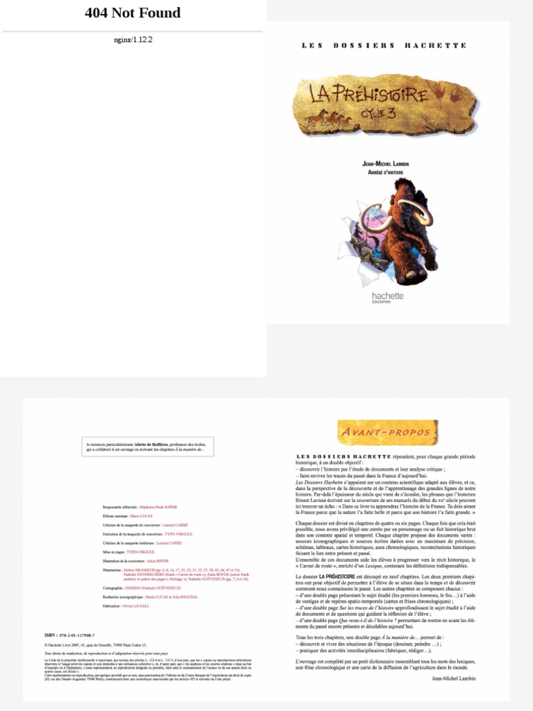 Les Dossiers Hachette - La Préhistoire - Cycle 3...Wawacity.red | PDF