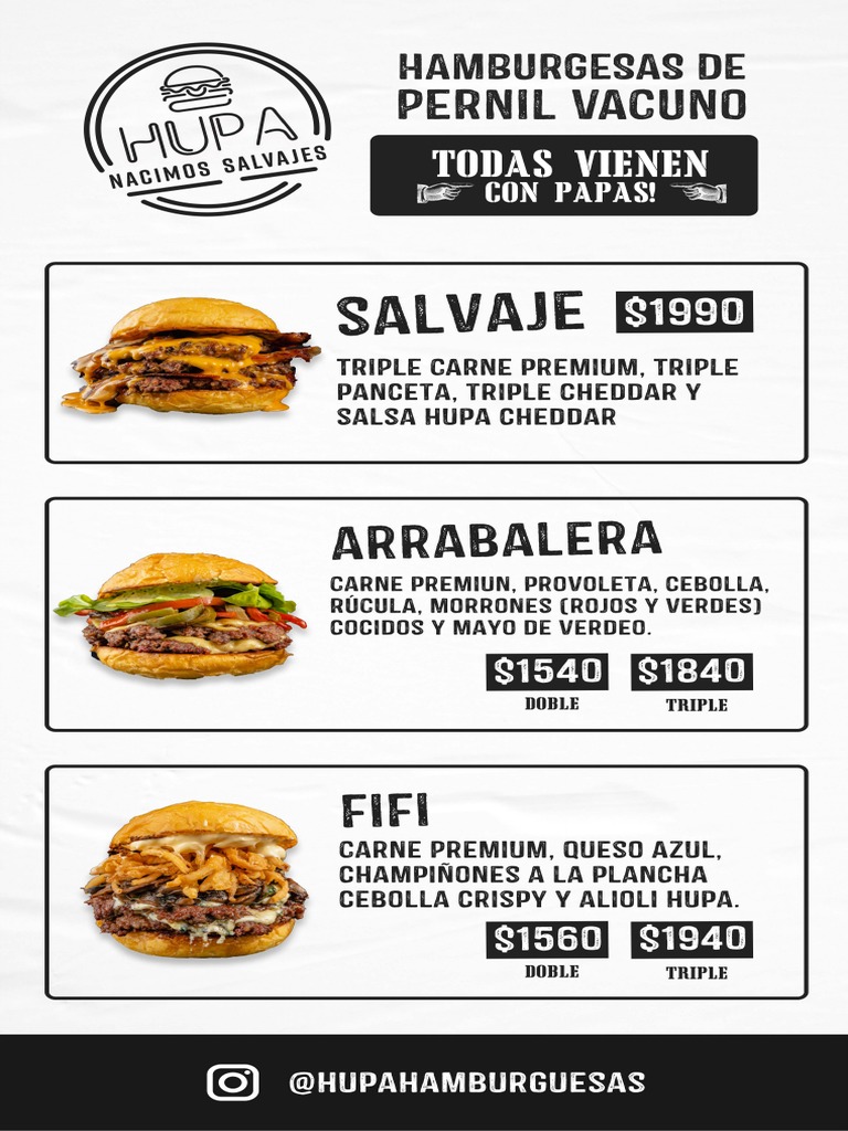 Hupa Menu Digital | PDF