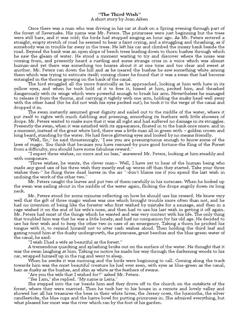 The Third Wish | PDF