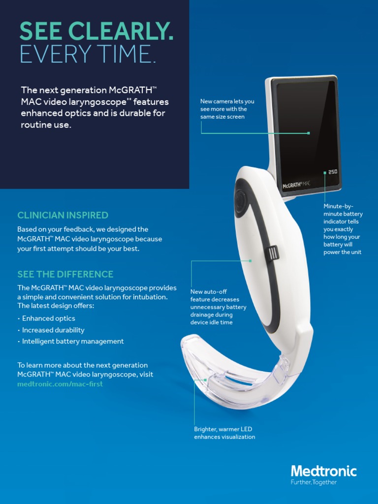 Mcgrath Mac Video Laryngoscope Comparison Guide | PDF | Manufactured ...